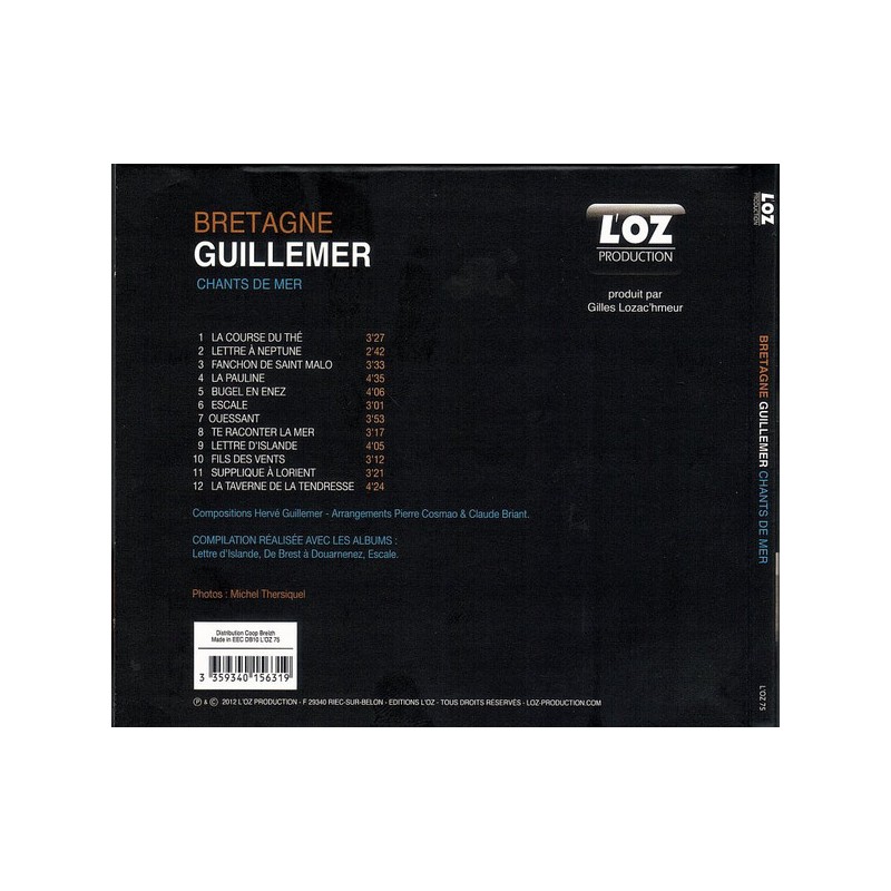 Bretagne (Chants De Mer) - Guillemer - Cd Album, Chanson Bretonne ...