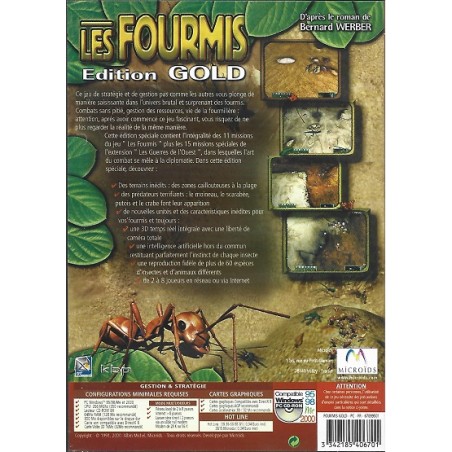 Les Fourmis Edition Gold, Jeux PC, Editions Microids